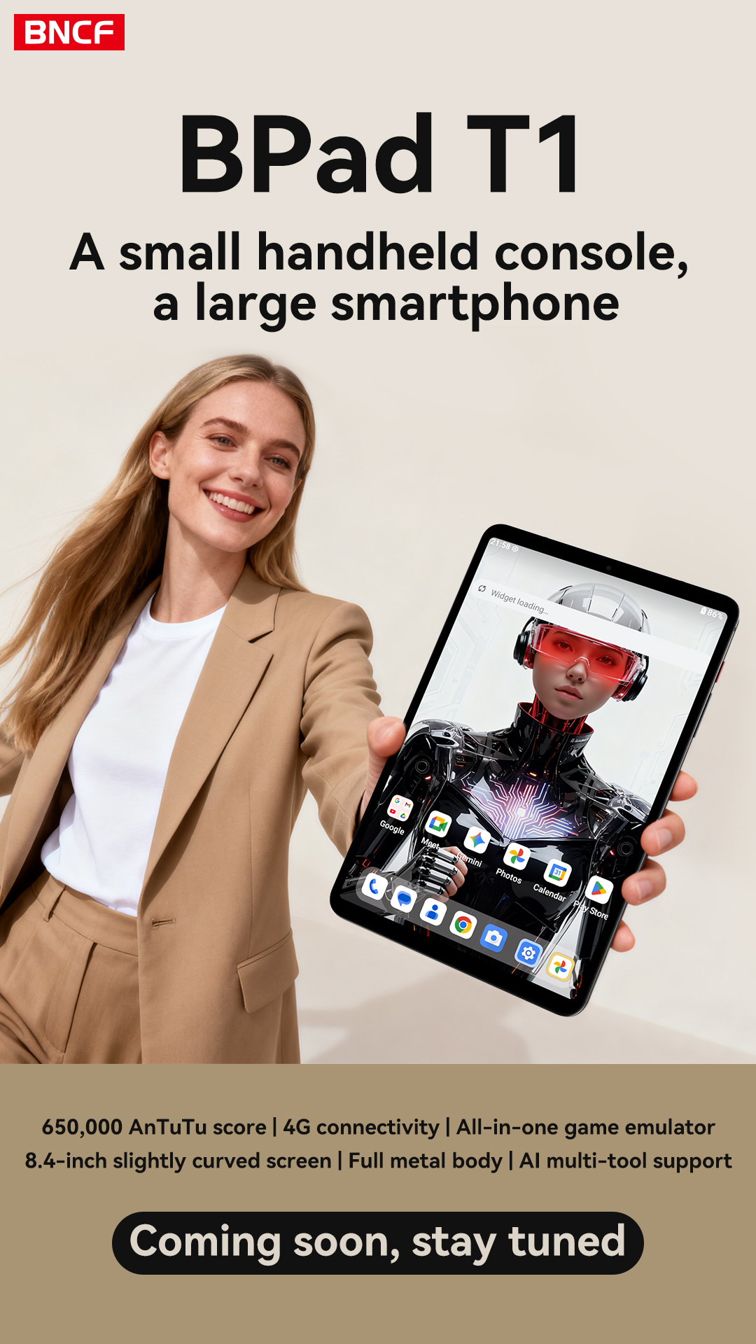 BNCF New Product Alert! BPad T1 “Small Handheld, Big Phone” is coming ...